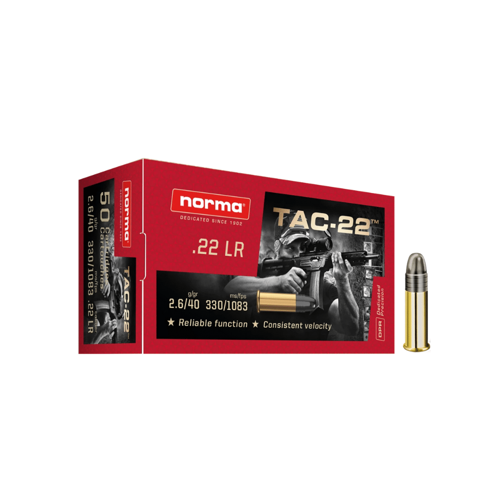 Norma Tac-22 Subsonic 40gr - 22LR | Maribo Jagt & Natur